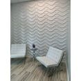 Art3d Wave Design VII 19.7 in. x 19.7 in. PVC 3D Wall Panel (12-Pack ...