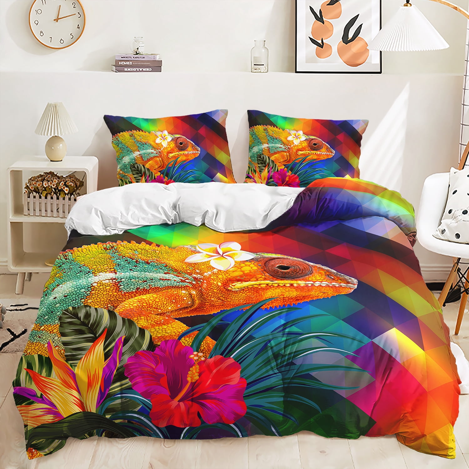 Hosima 3-piece 3D Digital Printed Duvet Cover Full Size Children's And ...