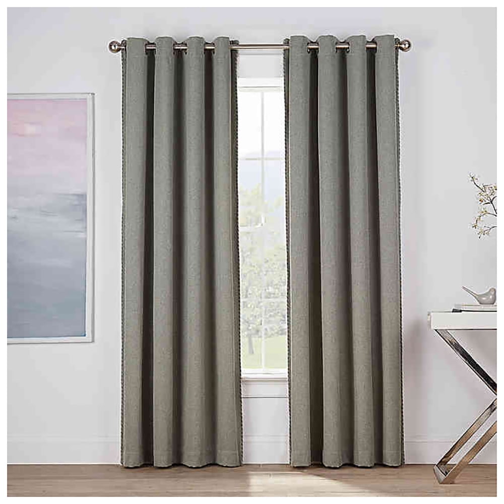 Montgomery 84-Inch Grommet Window Curtain Panel in Sage - Walmart.com