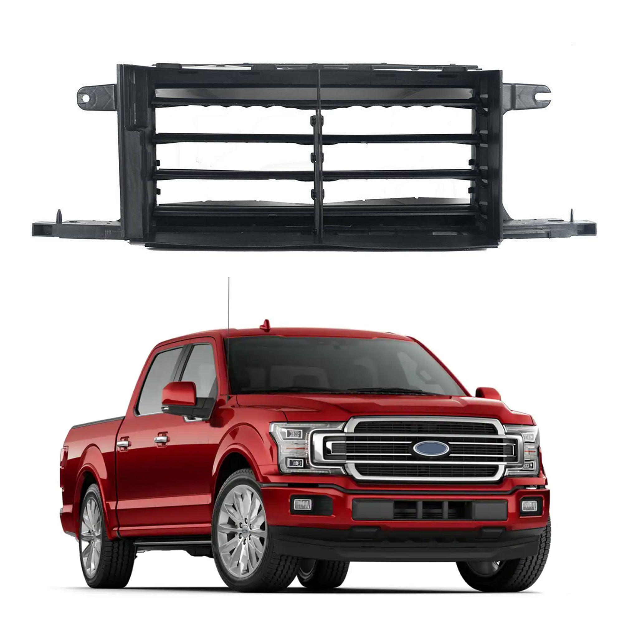 Lower Radiator Shutter Grille Shutter For 2018 2019 2020 Ford F-150 ...