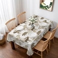 Animal Moose Bears Table Cloth 60x84in, Waterproof Rectangle Tablecloth ...