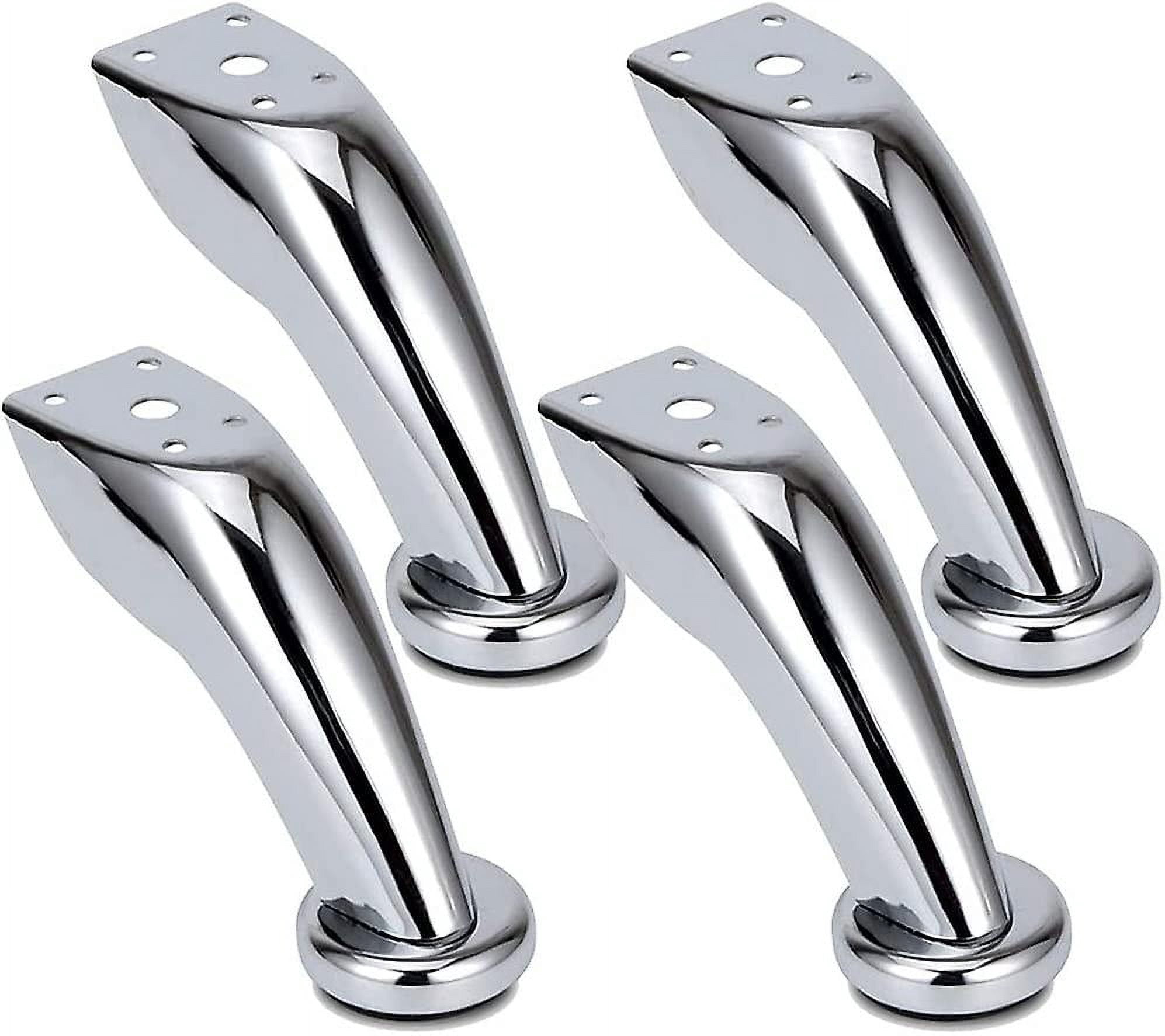 Patas para muebles de 4 piezas, patas gruesas de acero inoxidable para ...