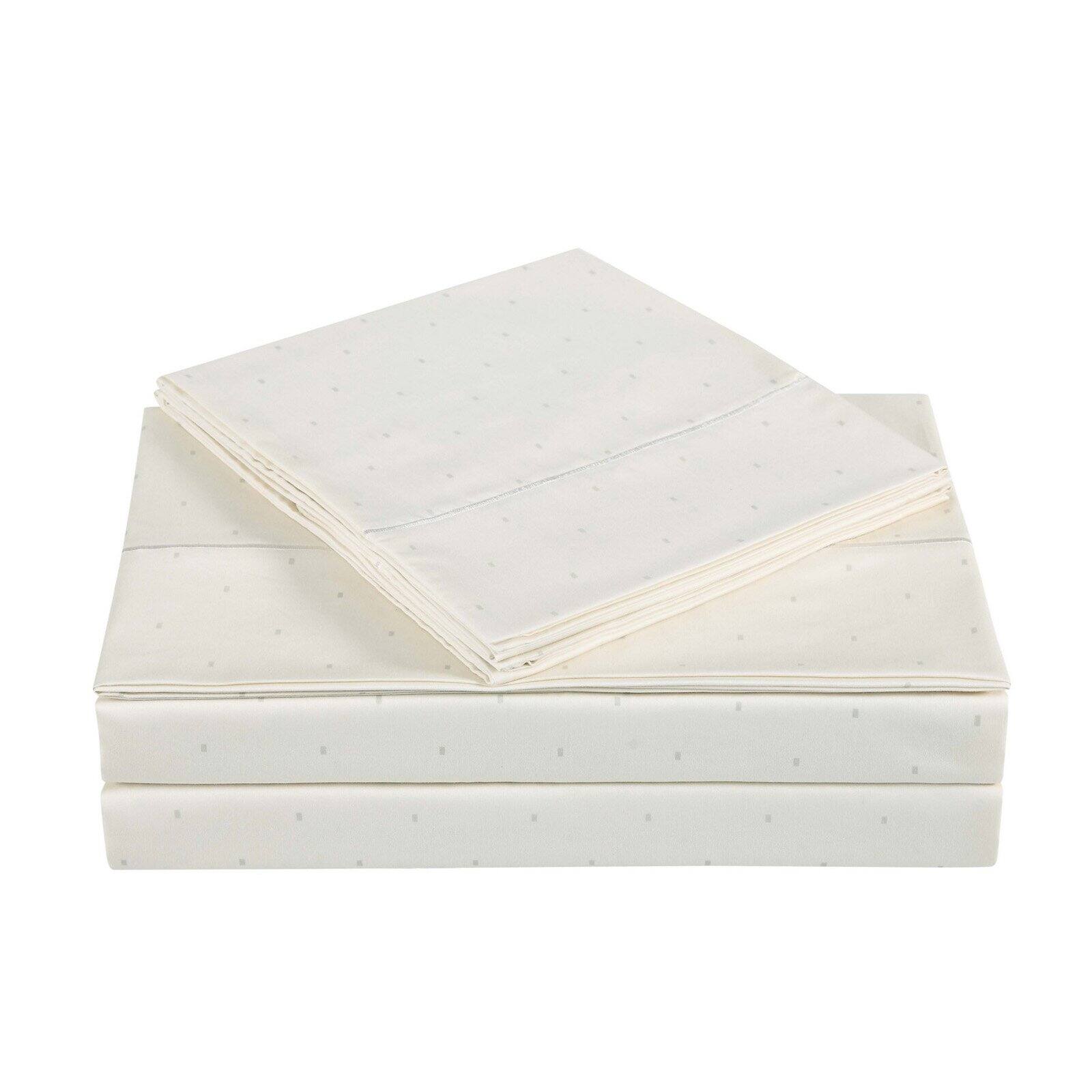 310 Thread Count Cotton Classic Dot Almond Milk Sheet Set by Charisma ...