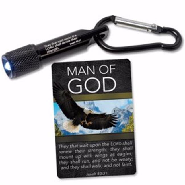 Christian Tools of Affirmation 151788 Mini LED with Carabiner - Man of ...