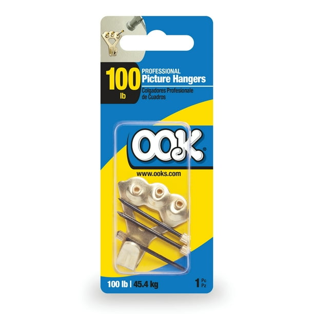 OOK Professional Picture Hanger, Brass Finish, Steel (100lb) - Walmart.com