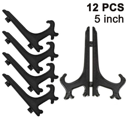 12 Pieces Plastic Easels Plate Racks, Plate Racks, Folding Plates ...