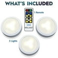 Brilliant Evolution 3 Pack LED Puck Lights | Wireless Sticky Under ...