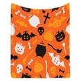Homellea Orange Halloween Throw Blanket, Soft Flannel Blanket with ...