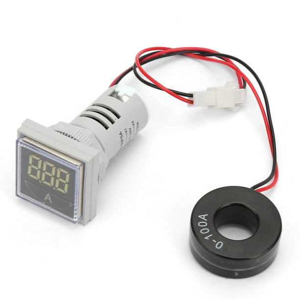Current Tester Indicator,22mm LED Display AC AC Current Indicator LED ...
