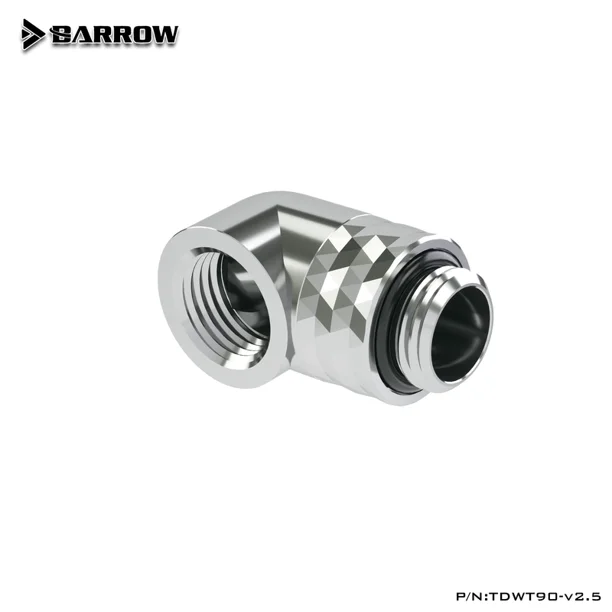 90 Degree Fitting Male To Female Rotary Connector G1/4'' Watercooling ...