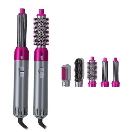 Electric Hair Dryer Curling Comb Hair Dryer, 5-in-1 Hot Air Wrap Styler ...