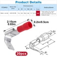20pcs Piggyback Spade Connectors, Quick Disconnect Piggyback Spade ...