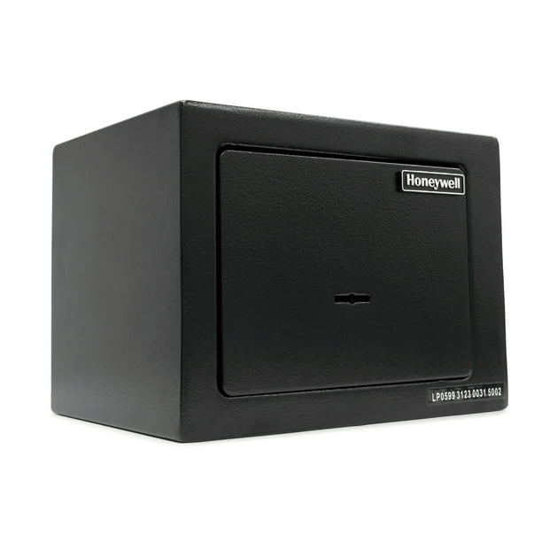 Honeywell Safes, 0.18 Cu ft, Black Small Steel Key Lock Security Safe ...
