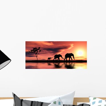 Donkey and His Foal Wall Decal by Wallmonkeys Peel and Stick Graphic ...