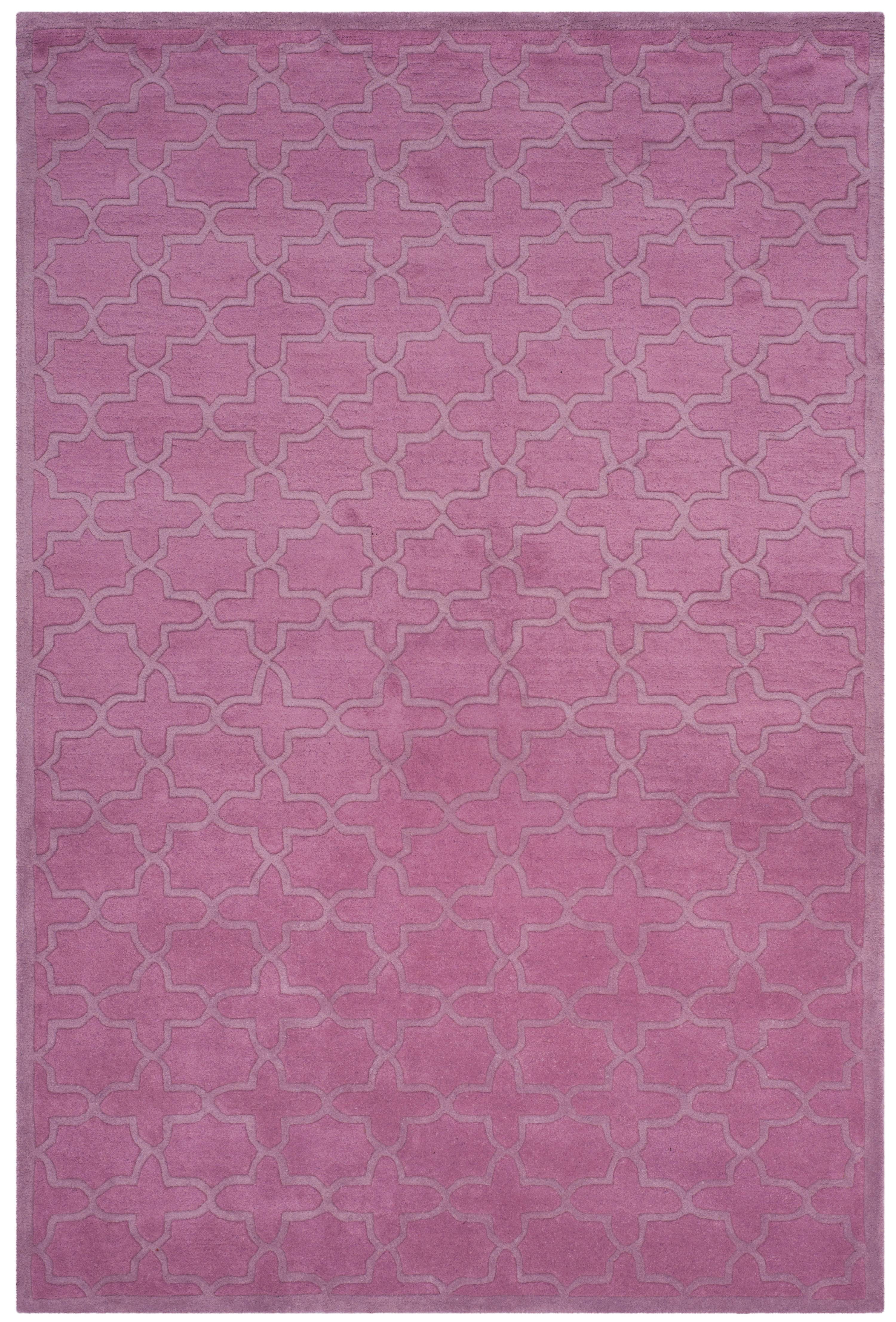 SAFAVIEH Chatham Clinton Geometric Wool Area Rug, Dark Pink, 5' x 8 ...