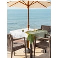 Green Gold Marble Square Outdoor Tablecloth with Umbrella Hole Abstract ...