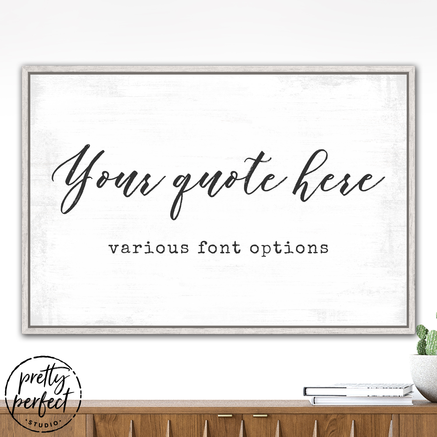 Pretty Perfect Studio Create Your Own Custom Canvas Quote Sign on Wall ...