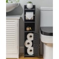 Holder Stand: Freestanding No Drill PVC Bathroom Storage for Apartment ...