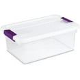 15 Qt ClearView Latch Storage Box, Stackable Bin with Latching Lid ...