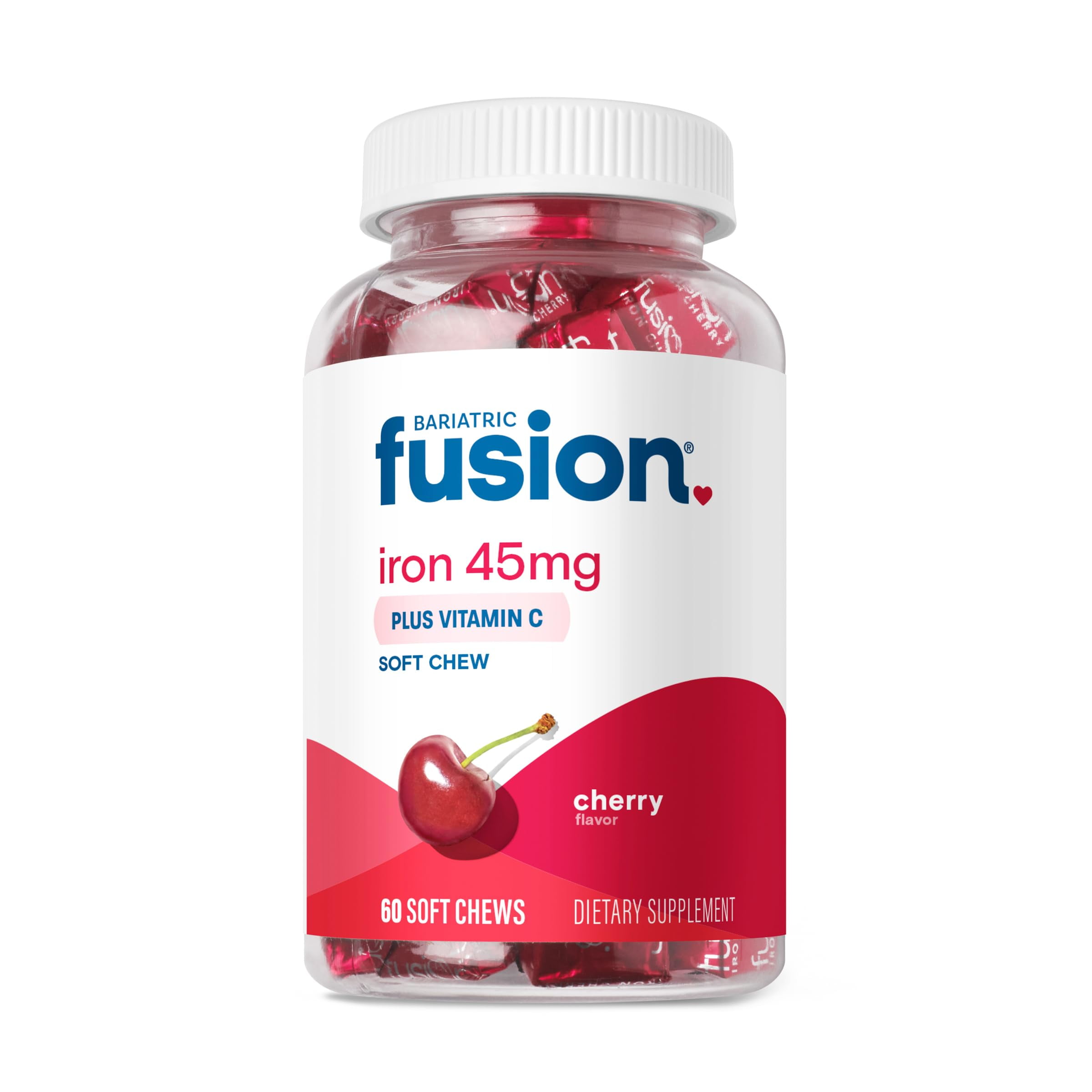 Suplemento de hierro Bariatric Fusion Iron Soft Chew, 60 unidades ...