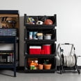 IRIS Stackable Storage Bins Open Front Heavy Duty Garage Organization ...