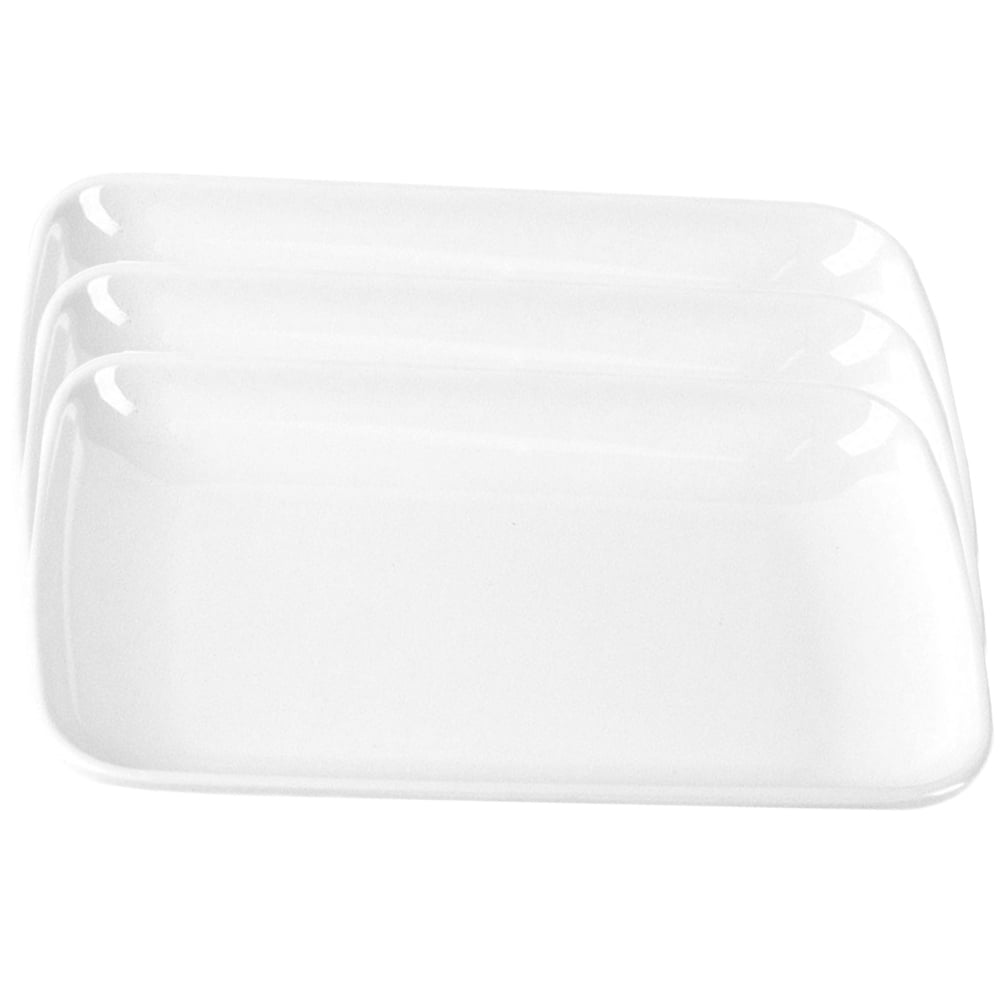 3pcs comida plato rectangular desayuno para servir plato de cocina ...