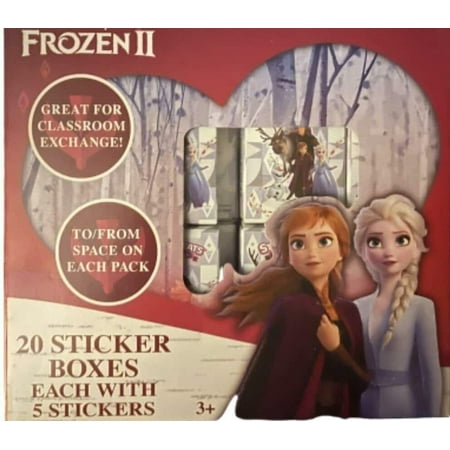 Way To Celebrate Frozen 2 Valentine's Day Sticker Treats, 20 count ...