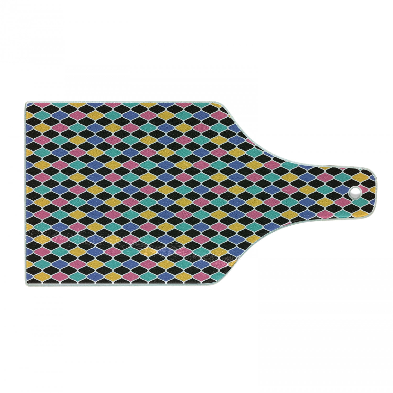 Geometric Cutting Board, Abstract Design of Interlinked Ogee Pattern ...