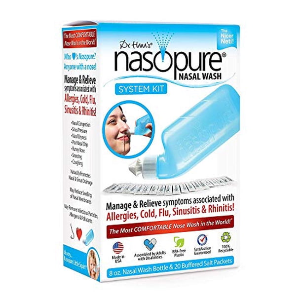 Dr. Hana’s Nasopure The “Nicer Neti Pot” | System Kit | 8 Ounce Bottle ...
