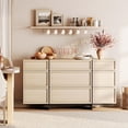 Modern Picture Frame Sideboard Buffet Cabinet with 9 Drawers and T ...