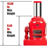 Big Red 30 Ton Stubby Low Profile Bottle Jack Welded Hydraulic Steel ...