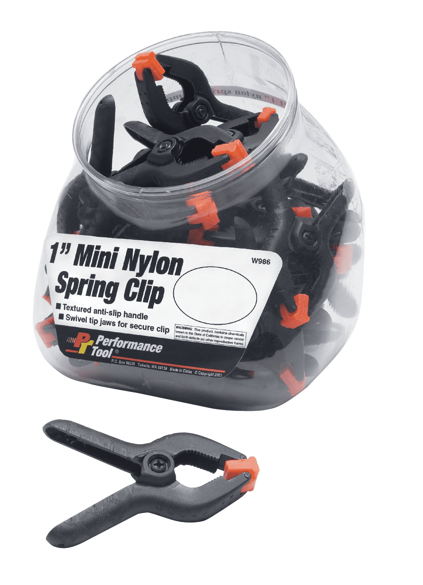 1" Mini Nylon Spring Clip 30 Piece - Walmart.com