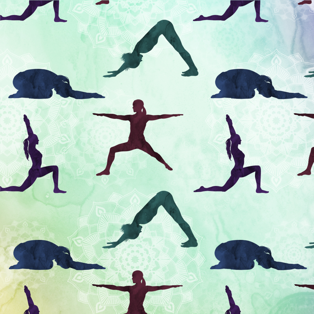 Yoga Poses Premium Roll Gift Wrap Wrapping Paper - Walmart.com