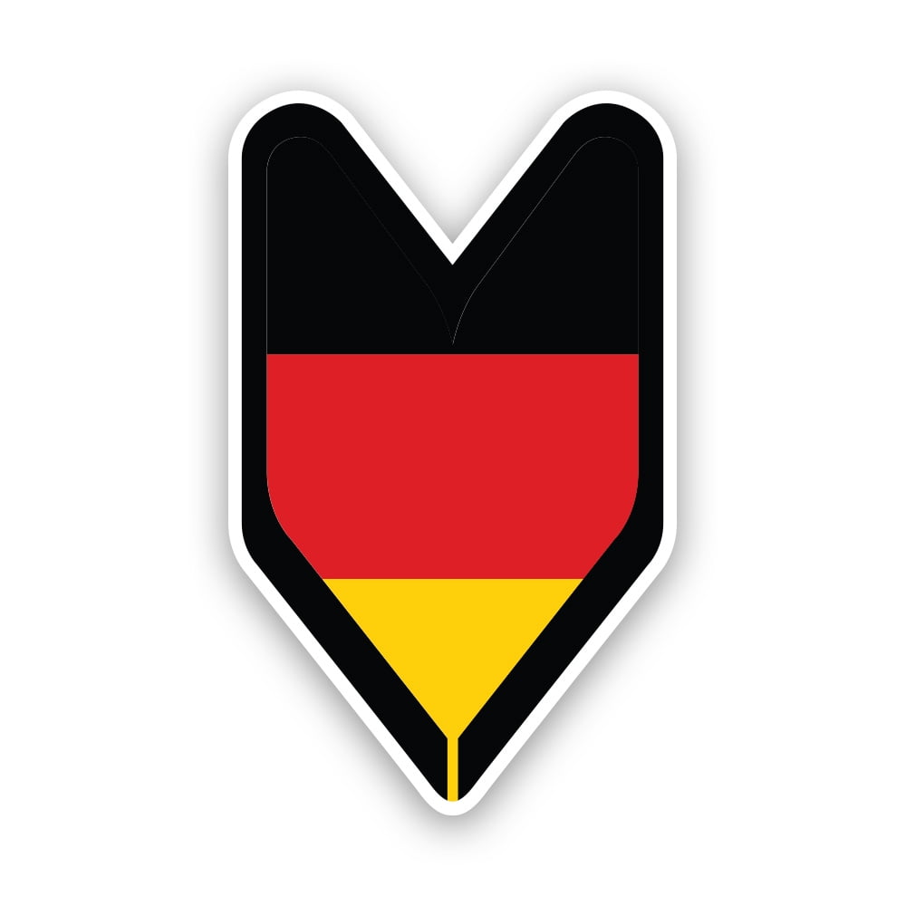German Driver Badge Sticker Decal - Self Adhesive Vinyl - Weatherproof ...