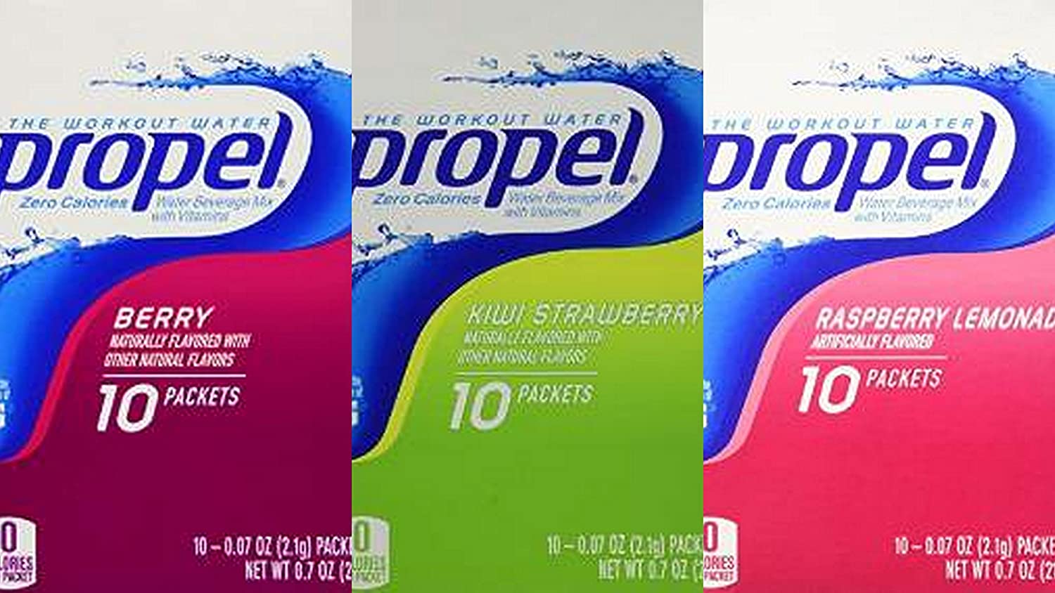 Propel Zero Powder Packets Variety Bundle - 60 Packets - 6 Boxes Total ...