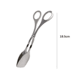 2 Pcs Cooking Tongs Scissors Stainless Steel Bread Tongs Food Serving ...