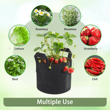 1 Gallon Grow Bags 24-Pack, Thick Fabric Pots for Plants, Sturdy ...