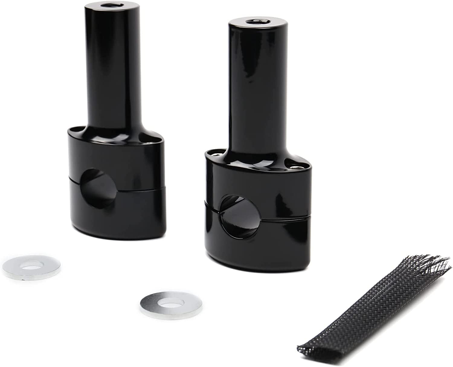 MoKitDora 4 Inch Riser 1” Handlebar Clamp Oval Head Hidden Bolt ...