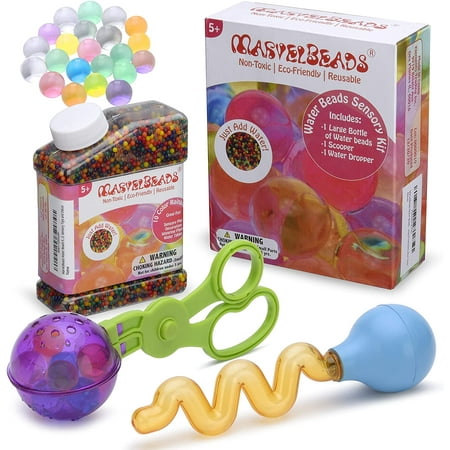 MarvelBeads Water Beads Sensory Toy Set (Scooper & Water Dropper ...