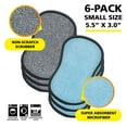 Tuff-Scrub Original Small Microfiber Scrub-N-Wipe Cleaning Sponge Pads ...