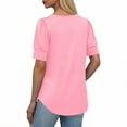 Aofany Womens T Shirts Casual Short Sleeve Crewneck Tunic Tops Fashion ...