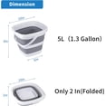 Collapsible Bucket, Small Cleaning Mop Buckets for Household Outdoor ...
