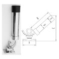 Fishing Rod Holder Deck Mount - 316 Stainless Steel Adjustable Boat Rod ...