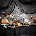 AGCAN Halloween Black Creepy Cloth, 197 x 79 Inch Spooky Gauze Fabric ...