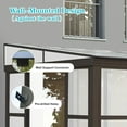 Domi Sunroom 10x12FT Wall Mounted Gazebo with Detachable Roof and ...