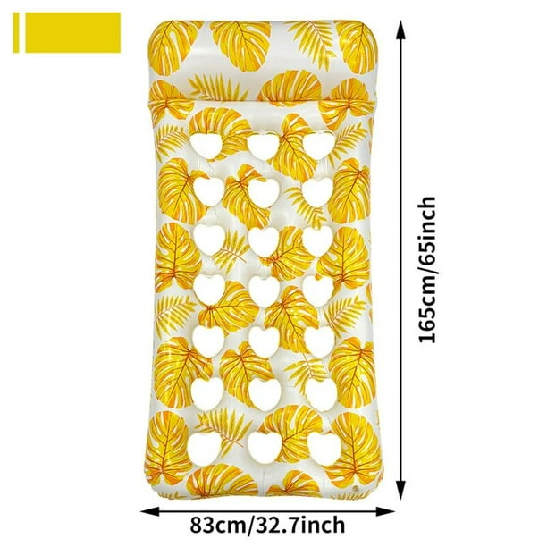 Inflatable Swimming Pool Floating Boat Adult Tropical Ieaf Swimming ...