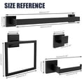Bathroom Hardware Accessories Set: Bath Towel Bar Set, Towel Racks for ...