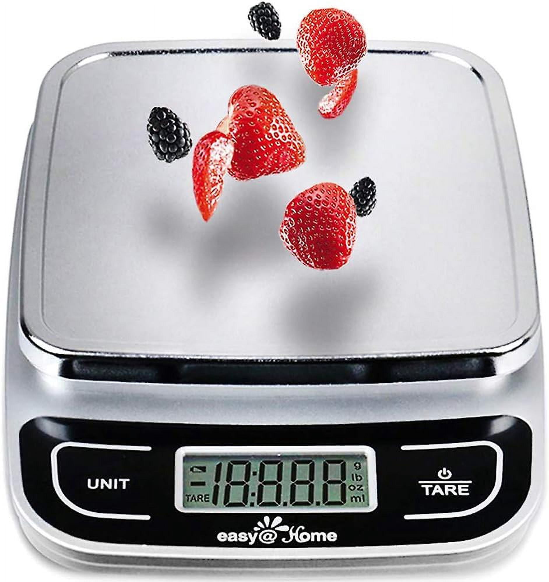 Báscula de cocina casera de la comida de la escala de la comida con la ...