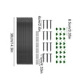 18 Piece Garden Hoops Kit Plant Support Arch Frame Set with Netting ...