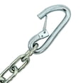 Trailer Safety Chain, 1/4" x 72", Latching S-Hooks, Peerless Chain ...